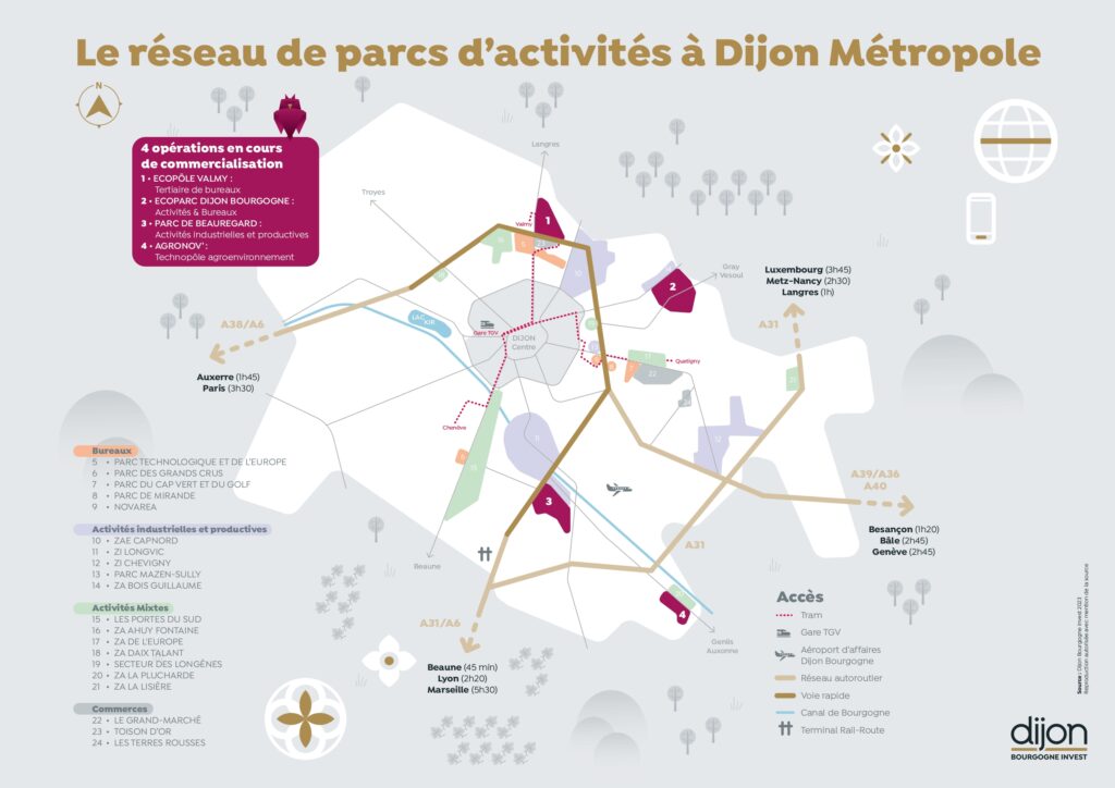 Carte interactive - Dijon Bourgogne Invest